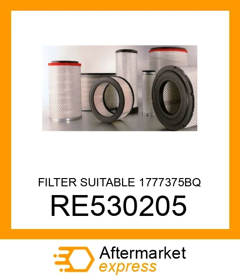 RE530205 - FILTER SUITABLE 1777375BQ fits JOHN DEERE | Price: $138.97