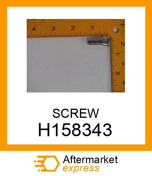 H158343 - SCREW fits JOHN DEERE | Price: $0.92