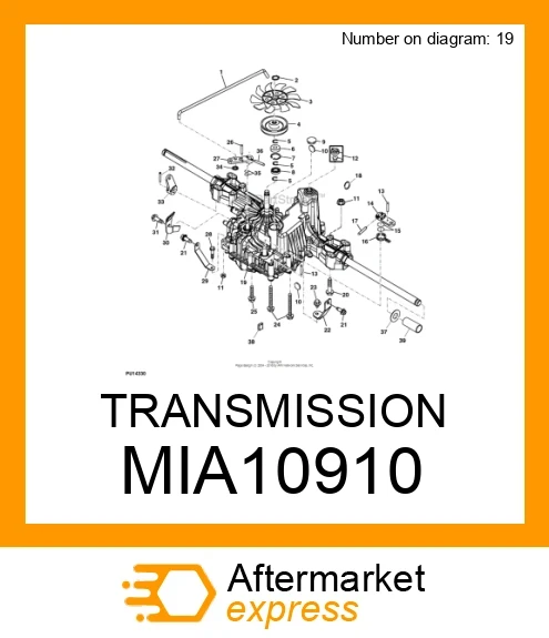 MIA10910 - TRANSMISSION fits JOHN DEERE