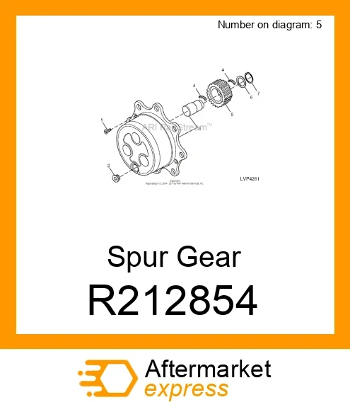 r212854 - Spur Gear fits JOHN DEERE