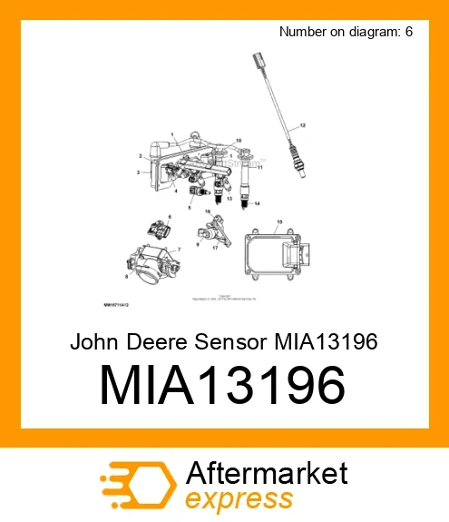 MIA13196 - SENSOR fits JOHN DEERE