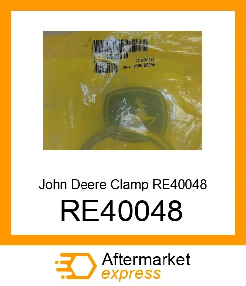 RE40048 - CLAMP fits JOHN DEERE | Price: $33.63