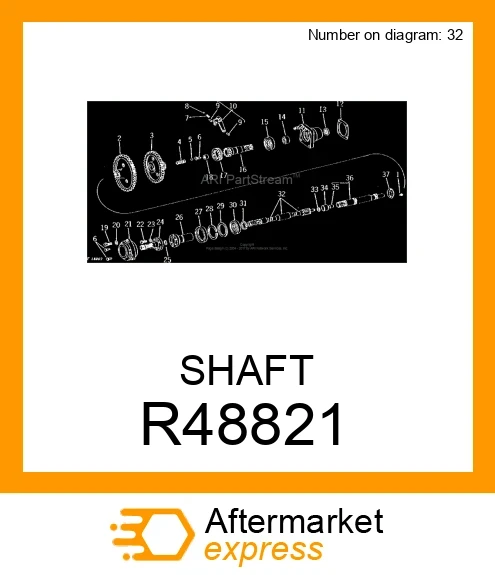 R48821 - SHAFT fits JOHN DEERE