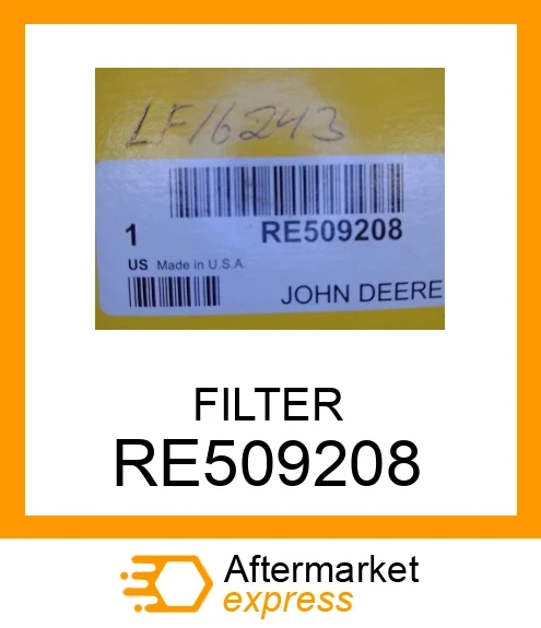 RE509208 - FILTER fits JOHN DEERE | Price: $45.93