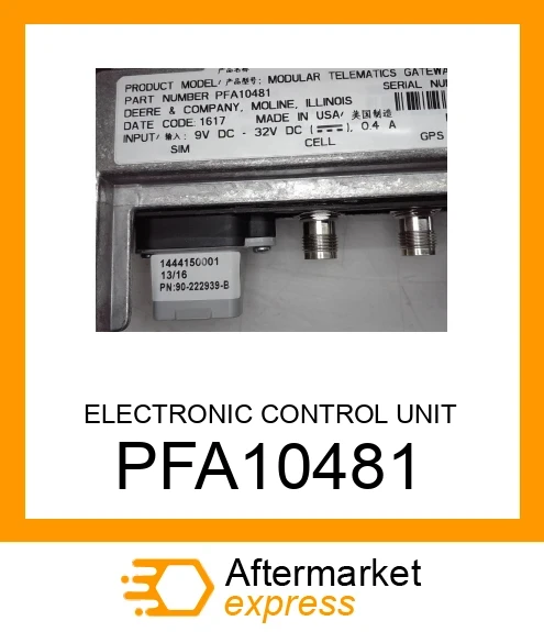 PFA10481 - ELECTRONIC CONTROL UNIT fits JOHN DEERE | Price: $924.97 ...