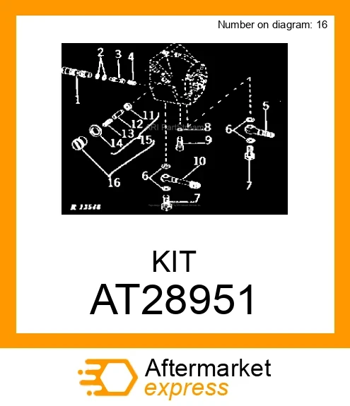 AT28951 - KIT fits JOHN DEERE