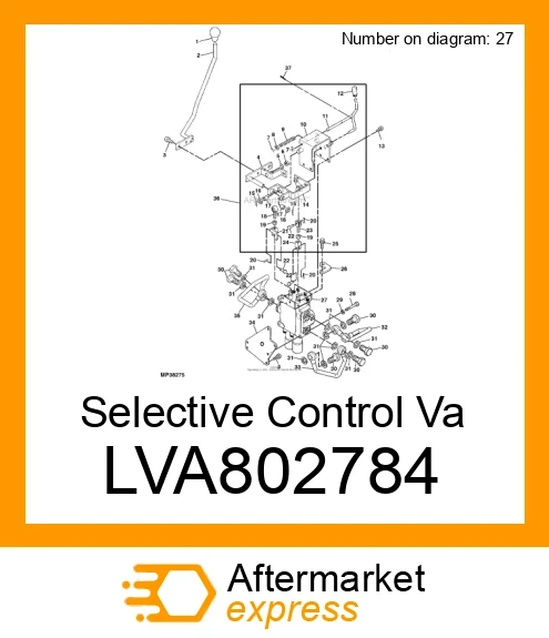 LVA802784 - Selective Control Va fits JOHN DEERE