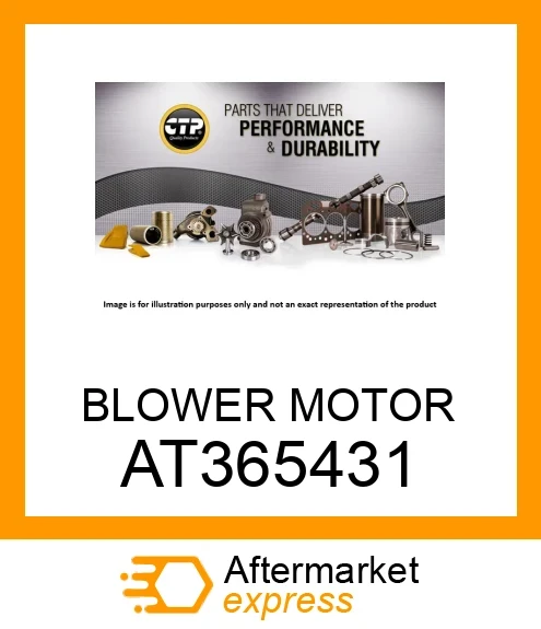 AT365431 - BLOWER MOTOR fits JOHN DEERE