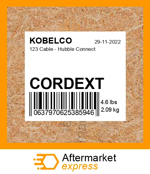 CORDEXT - Cable - Hubble Connect 123 fits KOBELCO | Price: $88.96