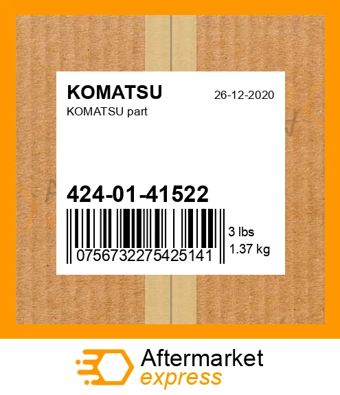 424-01-41522 - part fits KOMATSU | Price: $597.38 Stock: Florida