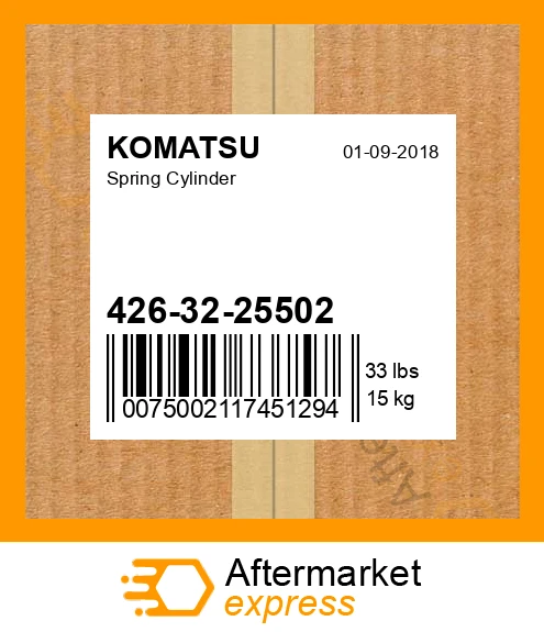 426-32-25502 - Spring Cylinder fits KOMATSU | Price: $1,591 Stock: Florida
