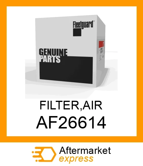 AF26614 - FILTER,AIR fits KOMATSU | Price: $125.39 Stock: Florida