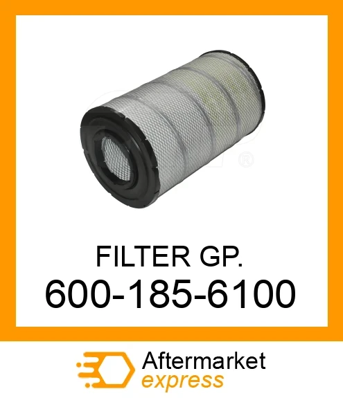 600-185-6100 - ELEMENT AS fits KOMATSU | Price: $85.43 Stock: Texas