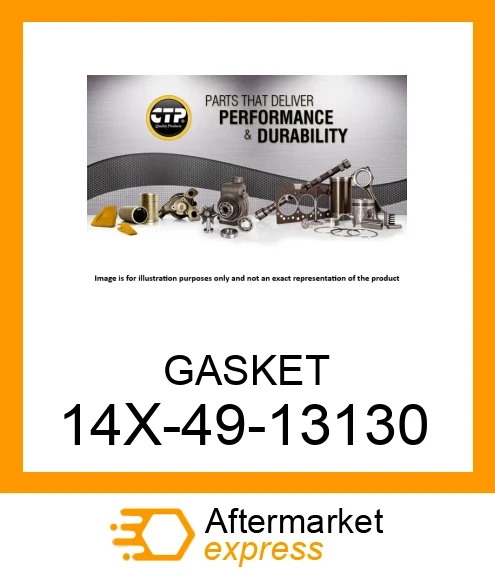 14X-49-13130 - GASKET fits KOMATSU | Price: $1.68 Stock: Florida