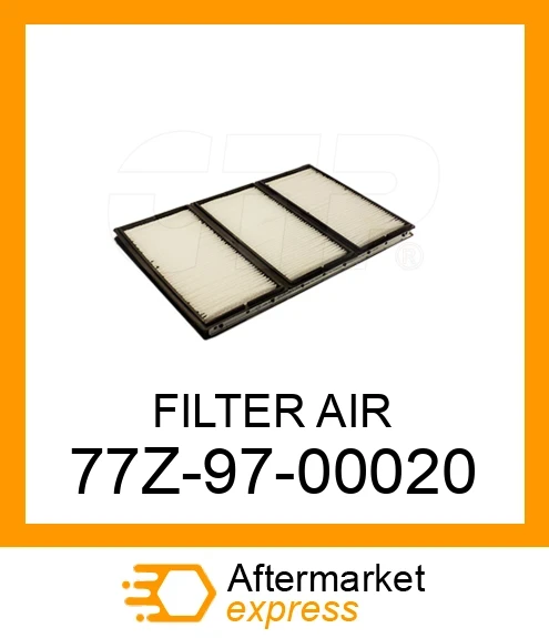 77Z-97-00020 - FILTER AIR fits KOMATSU | Price: $12.18 Stock: Florida