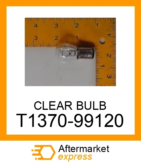 T1370-99120 - CLEAR BULB fits KUBOTA | Price: $11.70 Stock: Wisconsin