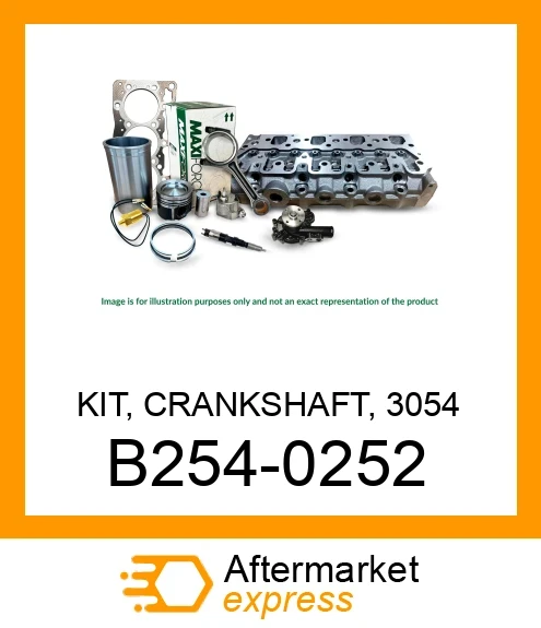 B254-0252 - KIT, CRANKSHAFT, 3054 MAXIFORCE | Price: $843.98 Stock ...