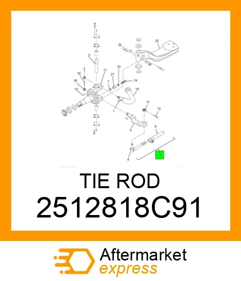 2512818C91 - TIE ROD TUBE AND TIE RODS fits NAVISTAR | Price: $384.34 ...