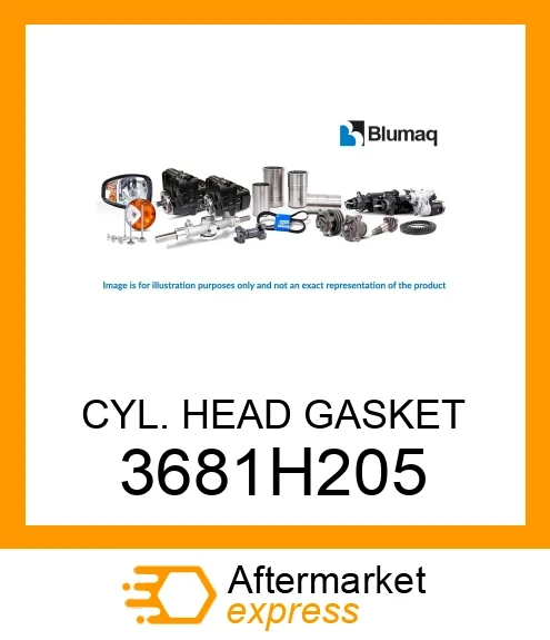 3681H205 - CYL. HEAD GASKET fits PERKINS | Price: $38.26 Stock: Tennessee