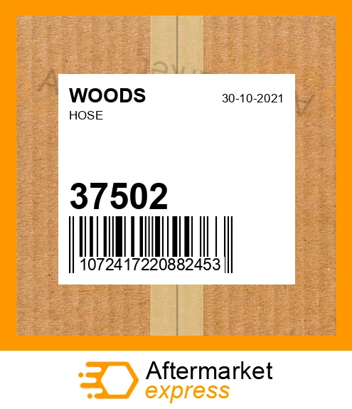 37502 - HOSE fits WOODS | Price: $67.57